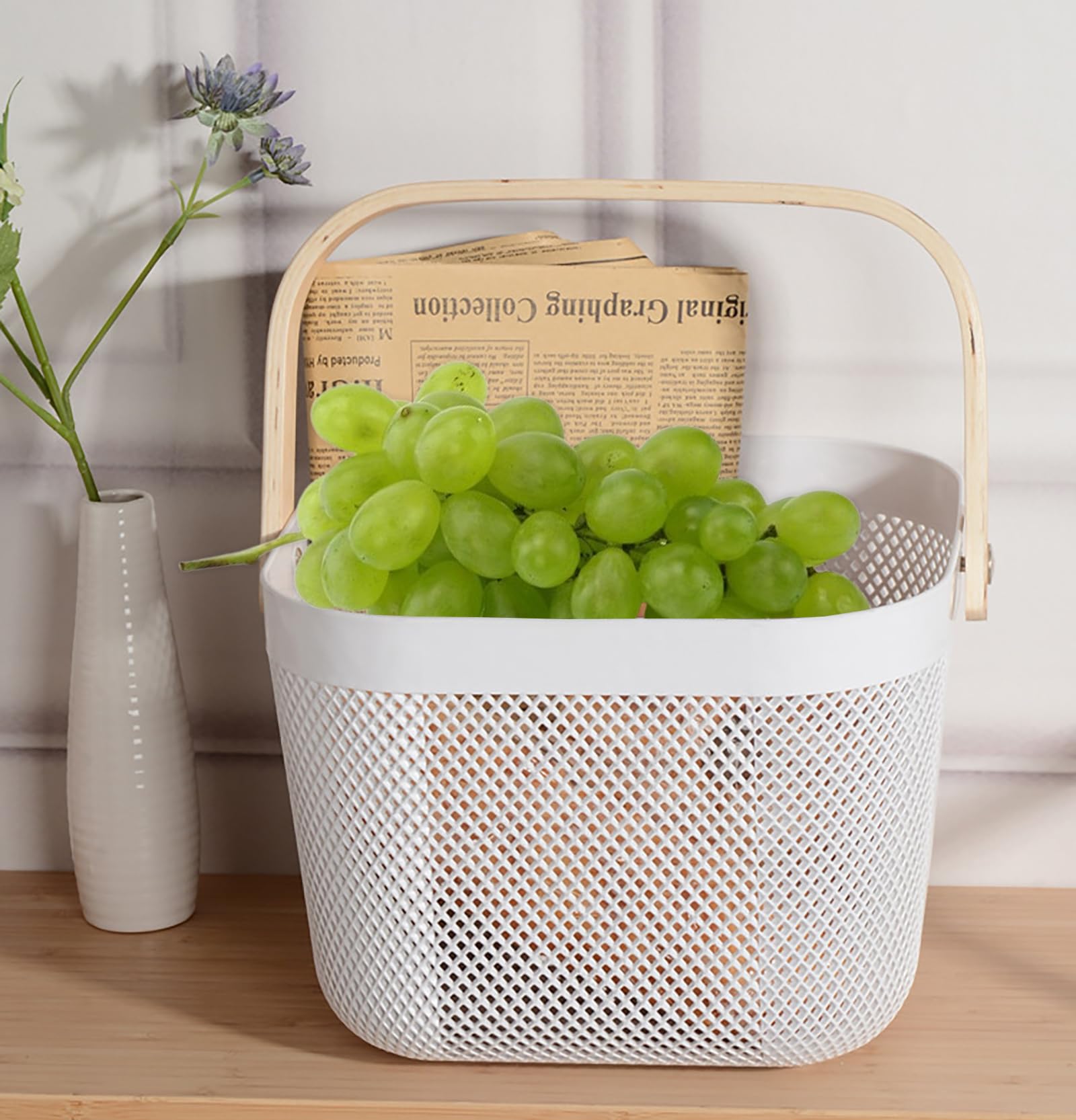 Snapklik.com : Nexboraque 2 Pack Plastic Mesh Garden Harvest Basket ...