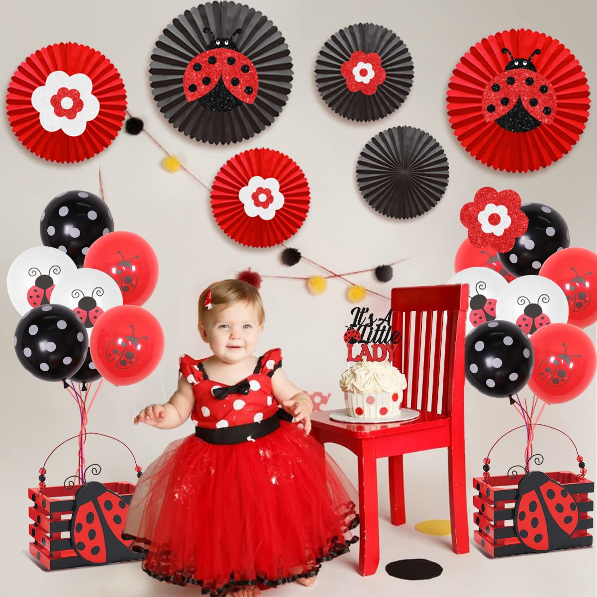 Decoraciones De Mesa Para Baby Shower Con Temática De Mariquitas