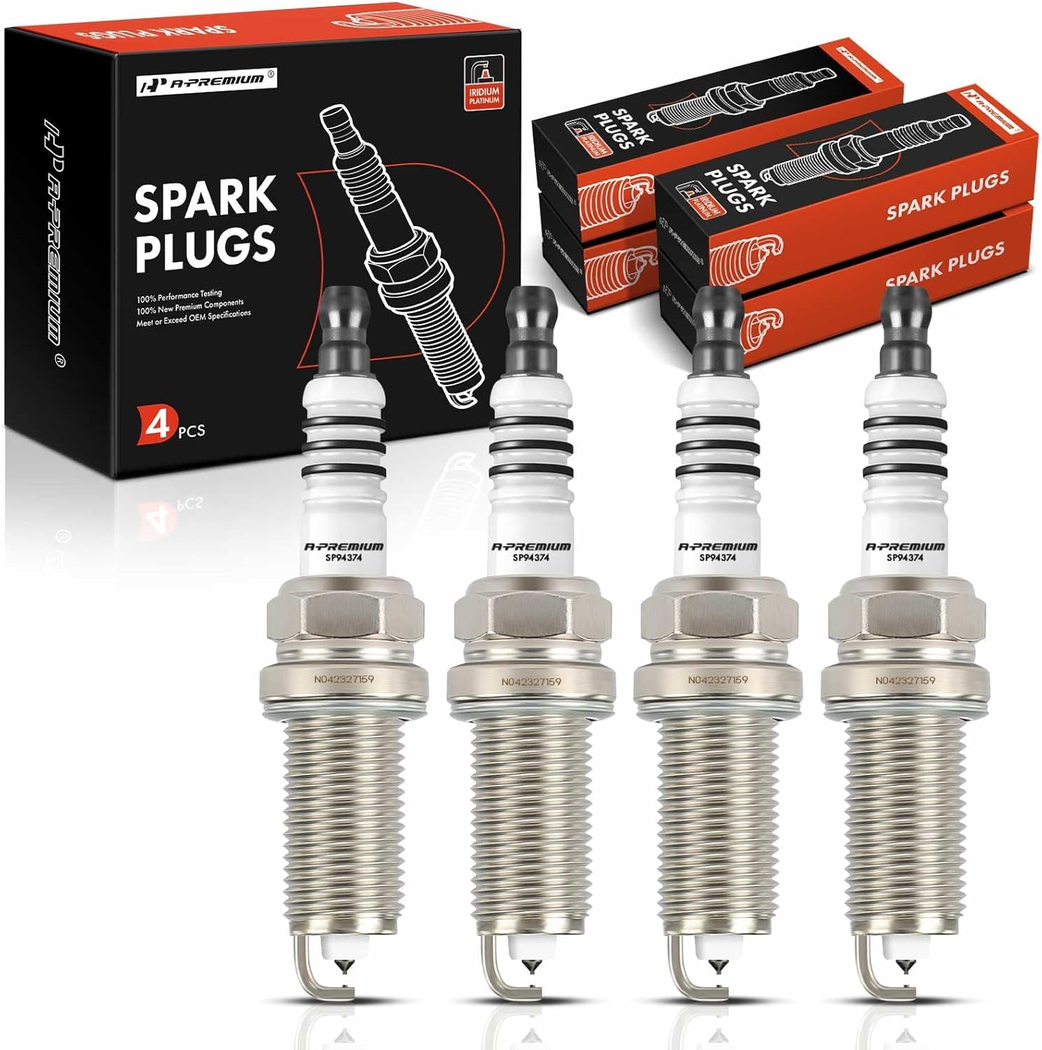 Amazon.com: A-Premium Iridium Platinum Spark Plugs Compatible with Ford ...
