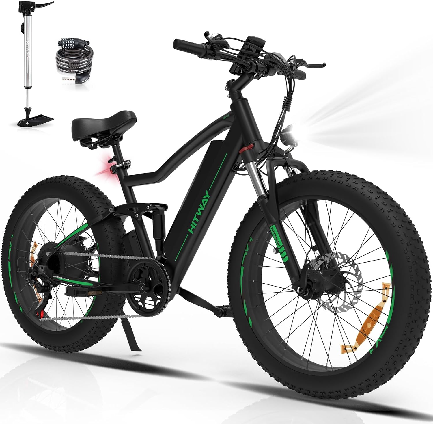 Amazon.com : HITWAY Electric Bike 48V 15Ah, 750W 26" 4.0 Fat Tire ...