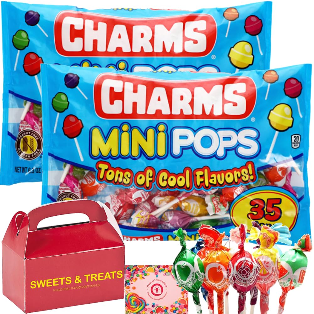 Mini Pops Charms Mini Lollipop Suckers Mezcla de sabores deliciosos ...