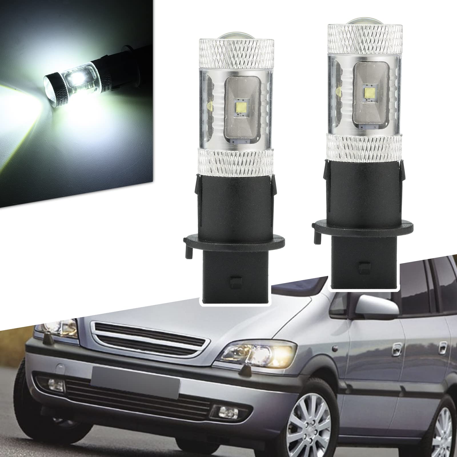 njssjd LED White Indicator Bulbs PH16W HPV16W Replacement Bulb For ...