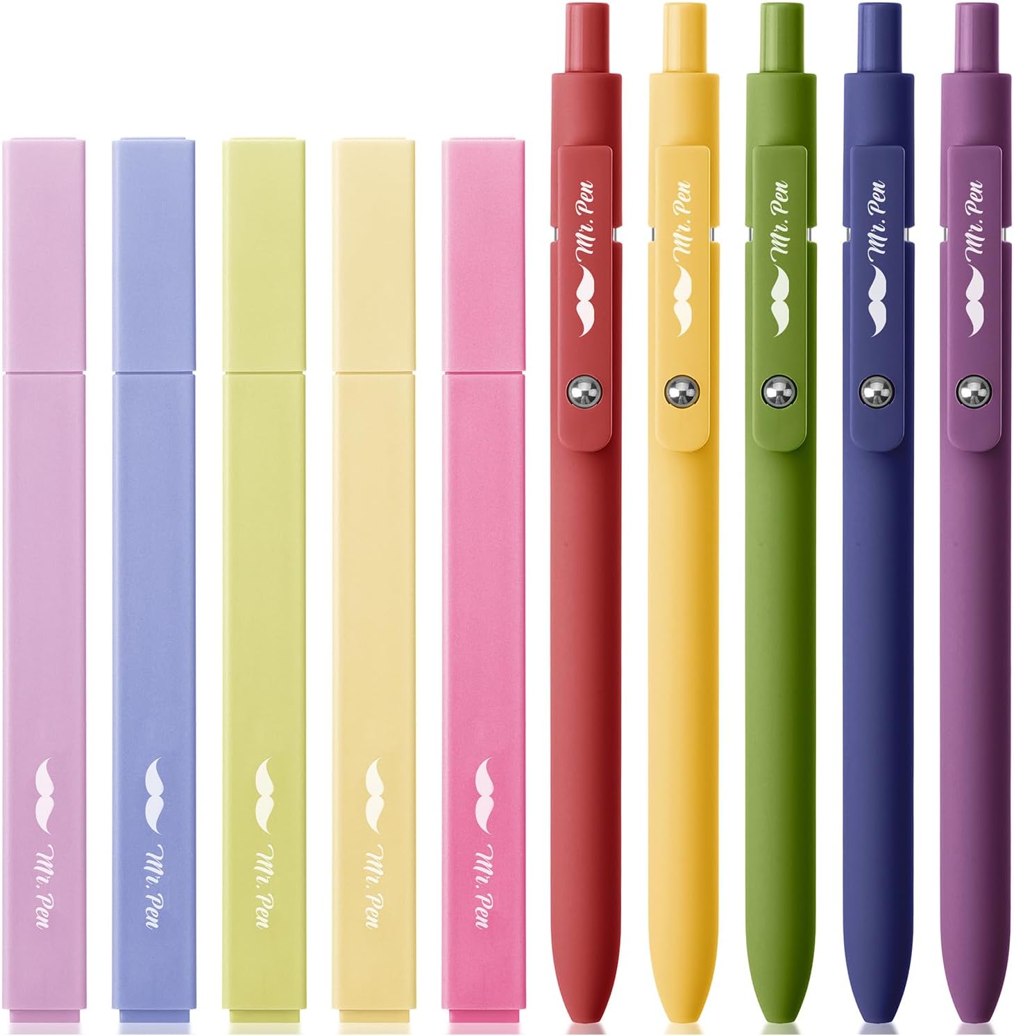 Amazon.com: Mr. Pen- Aesthetic Highlighters and Gel Pens, 24 Pack ...