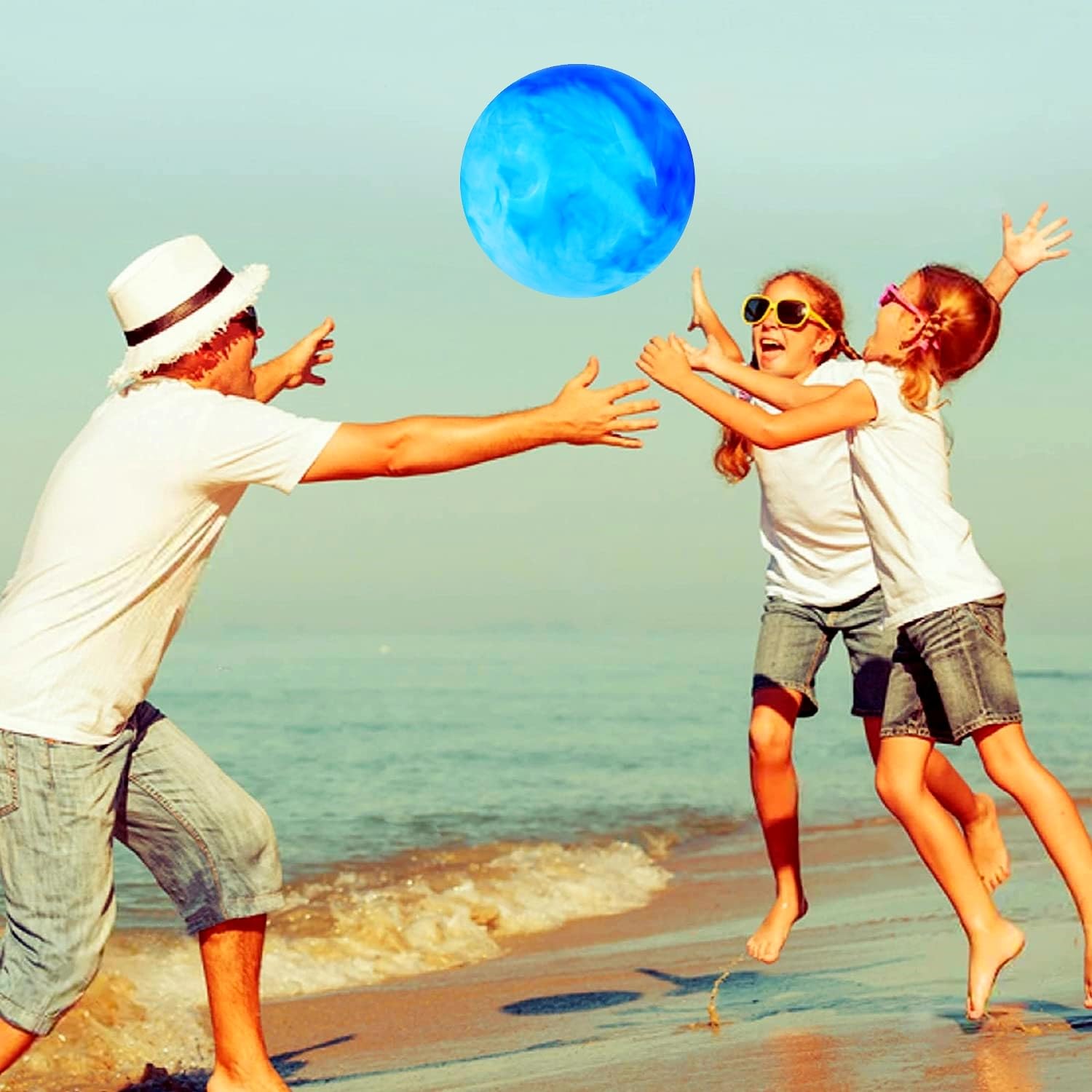 Snapklik.com : 2 Pcs 15 Inch Marbleized Bouncy Balls For Kids Large ...