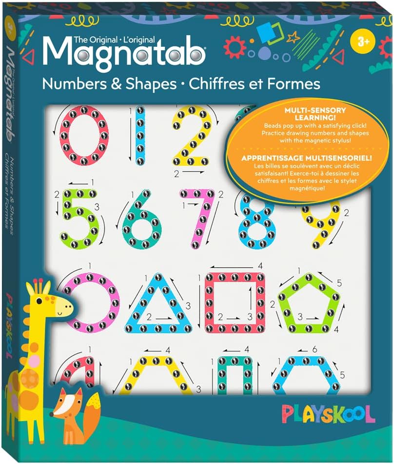 Amazon.com: Magnatab Playskool Numbers and Shapes -- Multi-Sensory ...