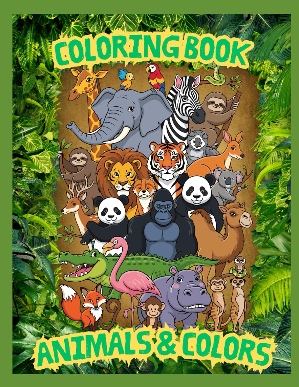 coloring book: animals and colors: Torres, Josephine A: 9798243287272 ...