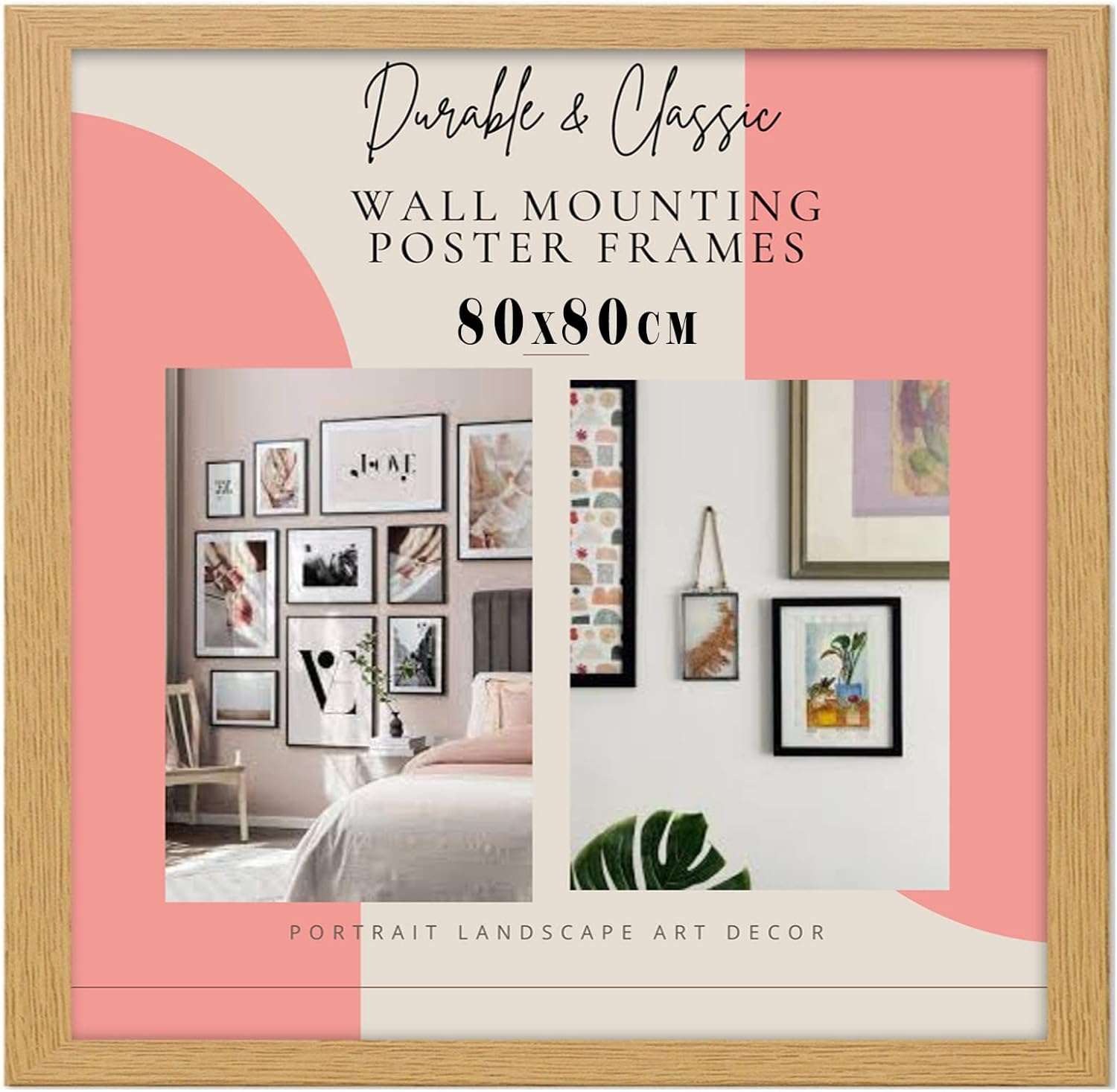 Deals on deal Modern Square 80 x 80 cm Picture Frame Photo Frame Wall ...