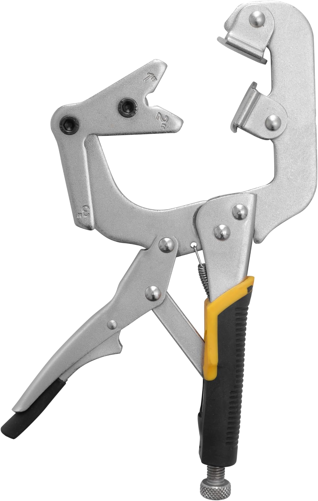 Locking C-Clamp Pipe and Tube Clamp with 4 Pads Vise Grip for Welding ...