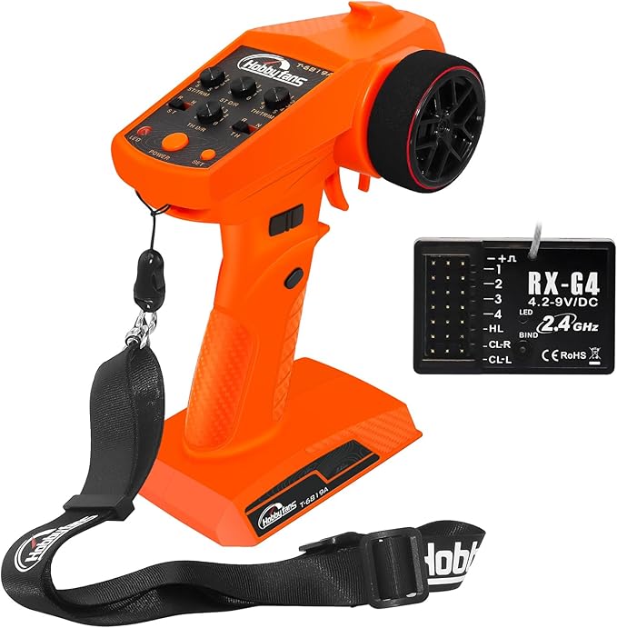 Amazon.com: Hobby Fans RC Radio System 4CH 2.4G RC Transmitter with ...