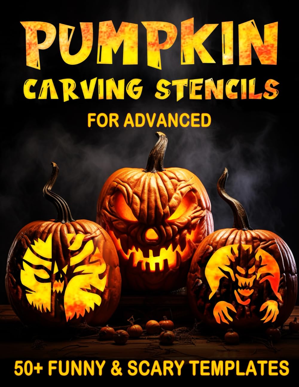 Pumpkin Carving Stencils for Advanced: 50+ Funny & Spooky Jack olantern ...