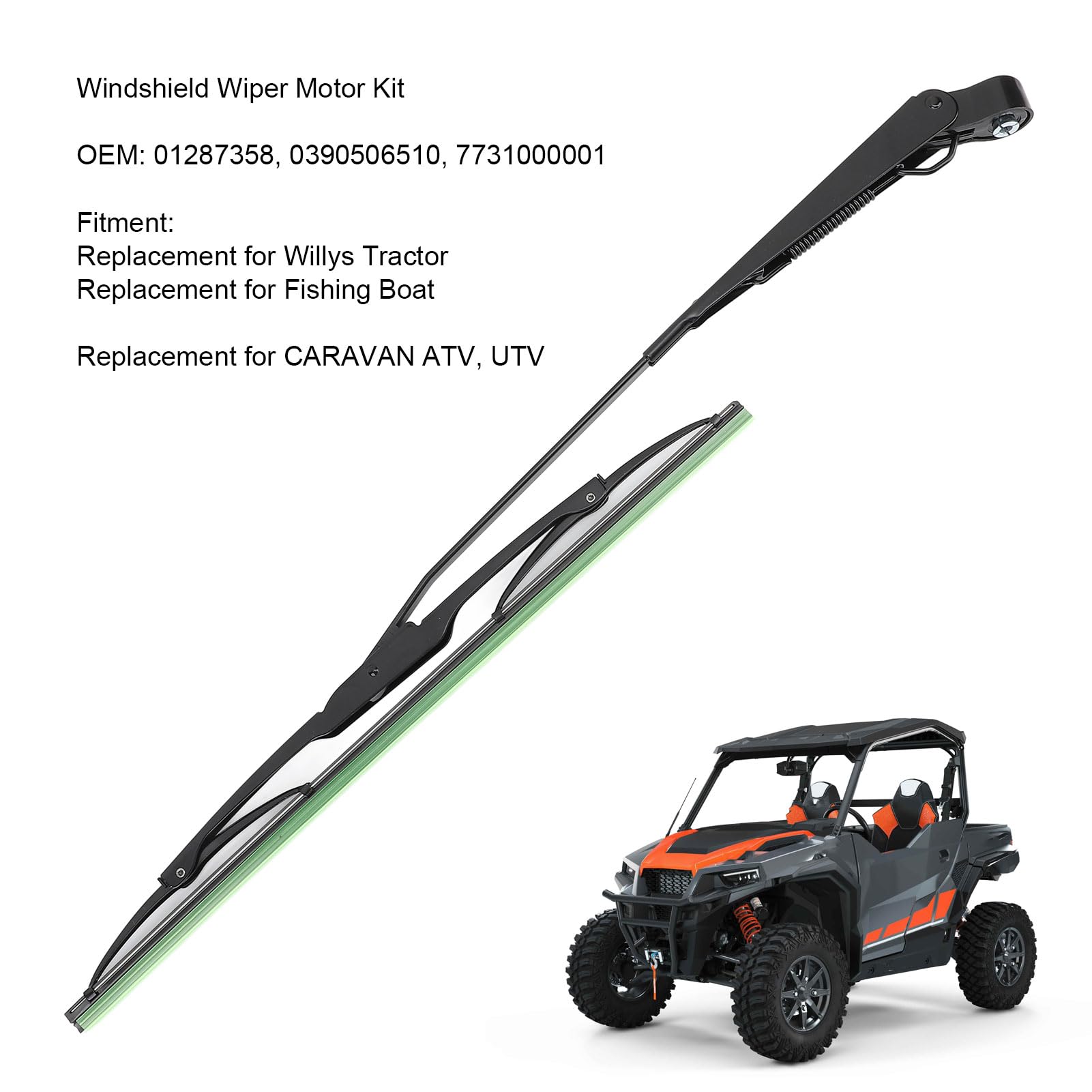 Snapklik.com : Fabater 12V Universal Electric Windshield Wiper Motor ...