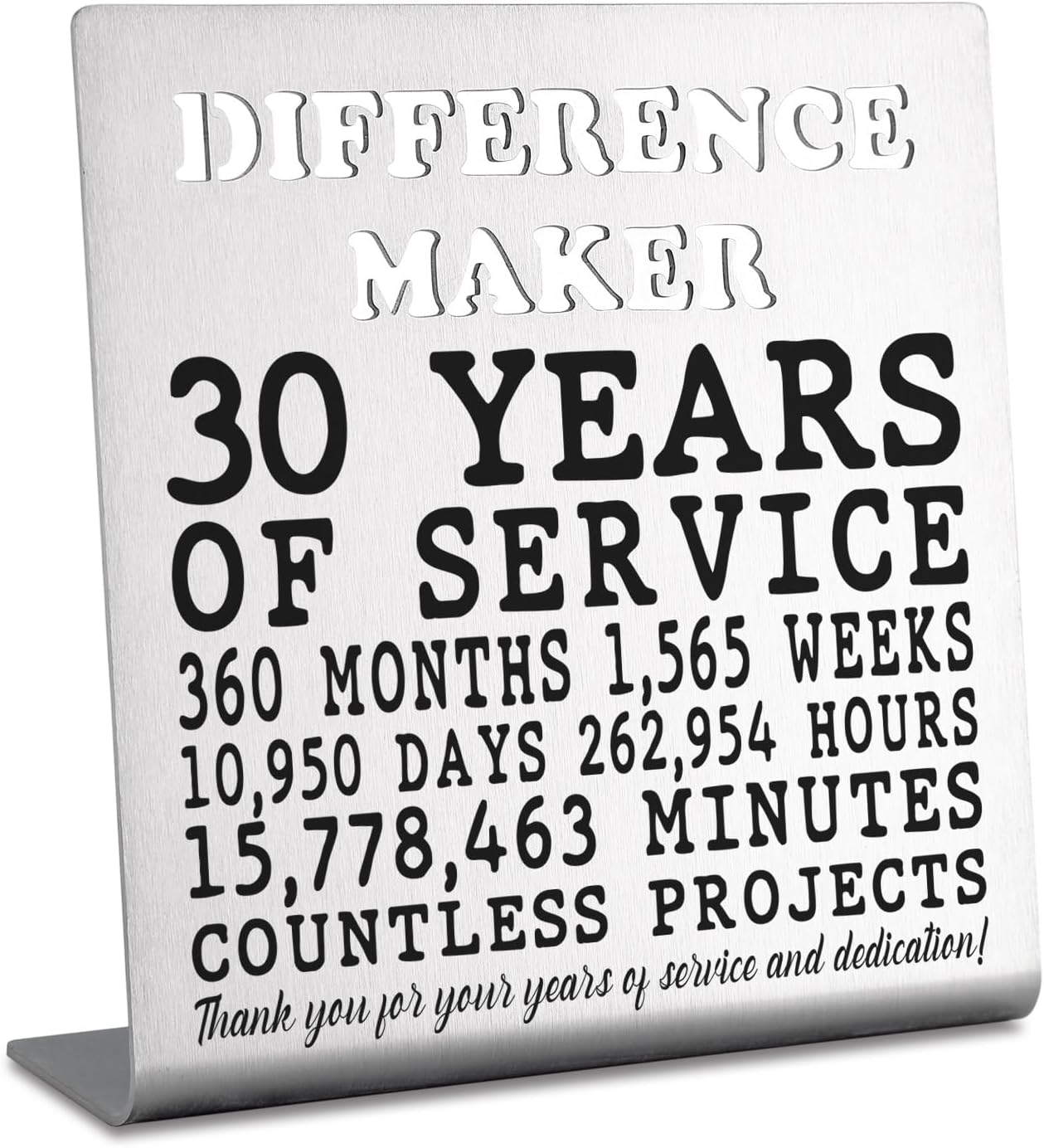 30th Work Anniversary Decor Gifts for Women, Men, Thank You ...