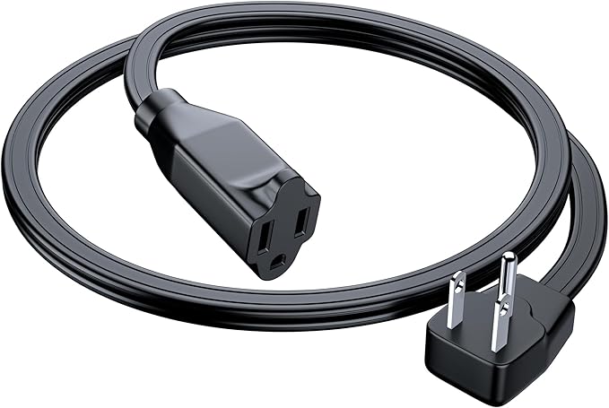 Amazon.com: Maximm Extension Cord Heavy Duty (1 Foot) Flat Wire 3-Prong ...