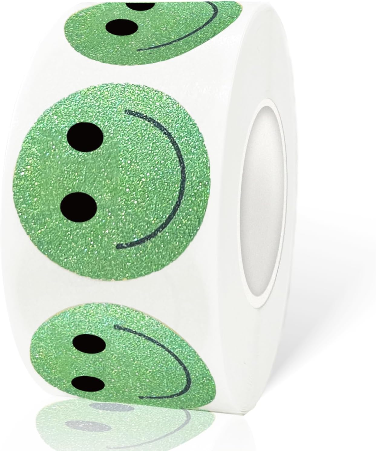 Amazon.com : Yeachlaing 1 Inch Shiny Happy Face Stickers Circle Dots ...