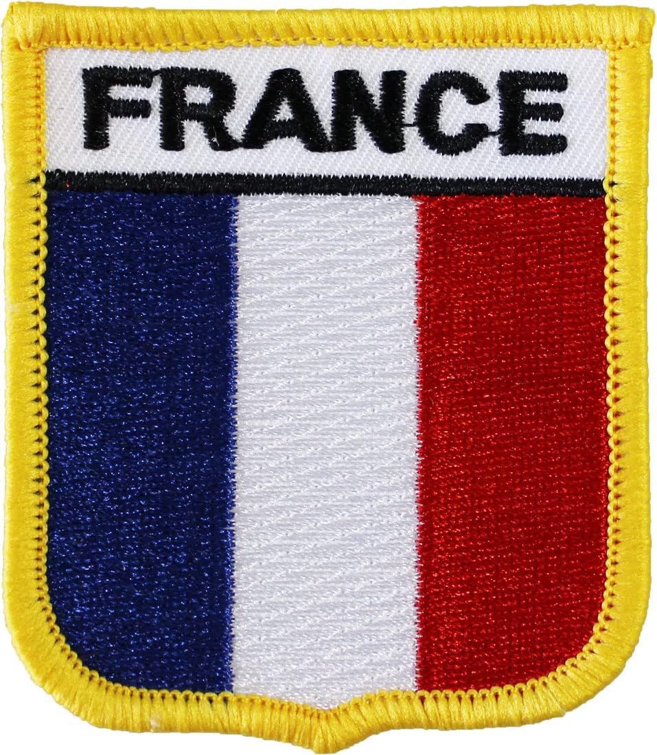 Amazon.com: Flagline France - Country Shield Patch : Clothing, Shoes ...