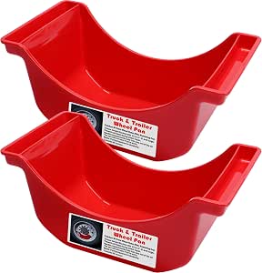 Vitonsbay Truck and Trailer Wheel Pan,Oil Drain Pan for Wheels(2Pcs ...