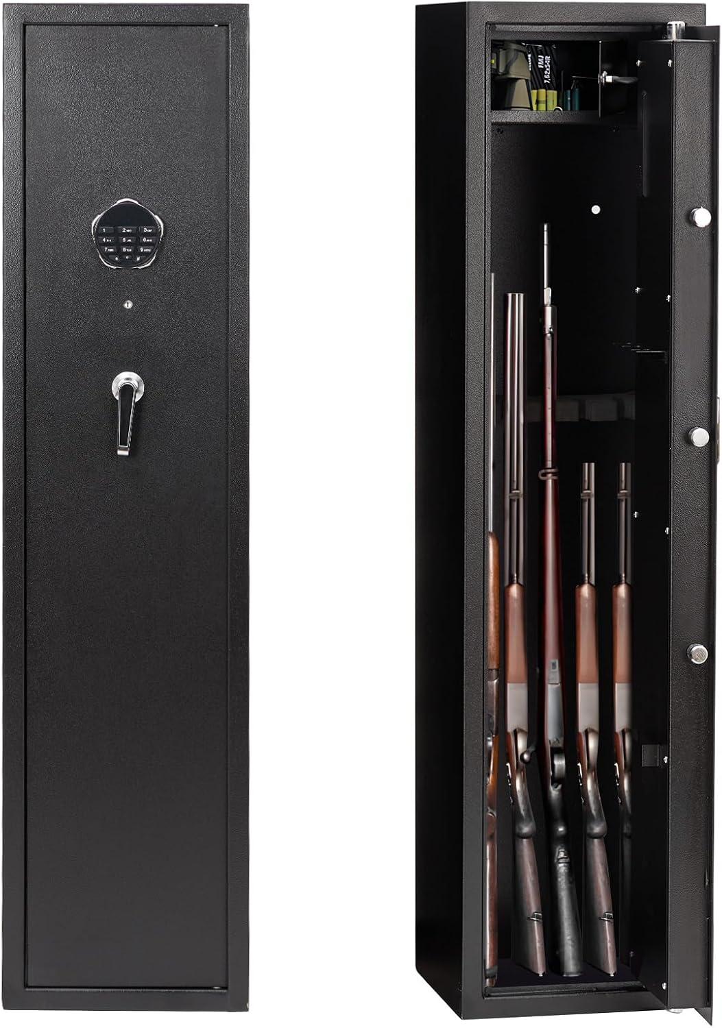 Amazon.com: Towallmark Quick Access Gun Safes for 5-6 Rifles - Gun ...