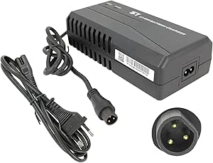PowerSmart 54.6V 2.5A Charger for 48V Lithium Ion Battery for STC ...