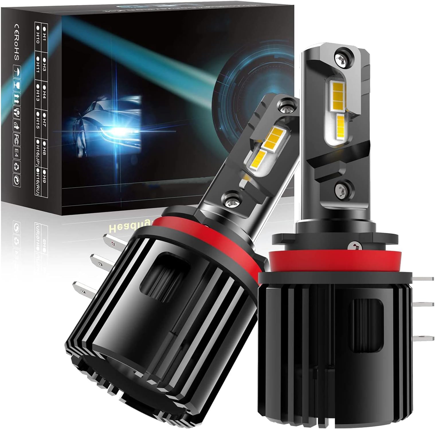 Amazon.com: CHOPDARK H15 LED Bulbs Daytime Running Light 70W For ...