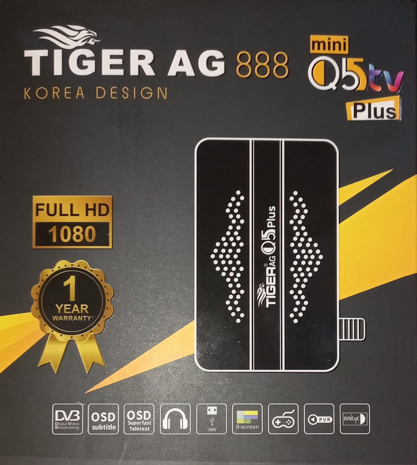 جهاز استقبال تايجر 888 Q5 بلس : Amazon.eg