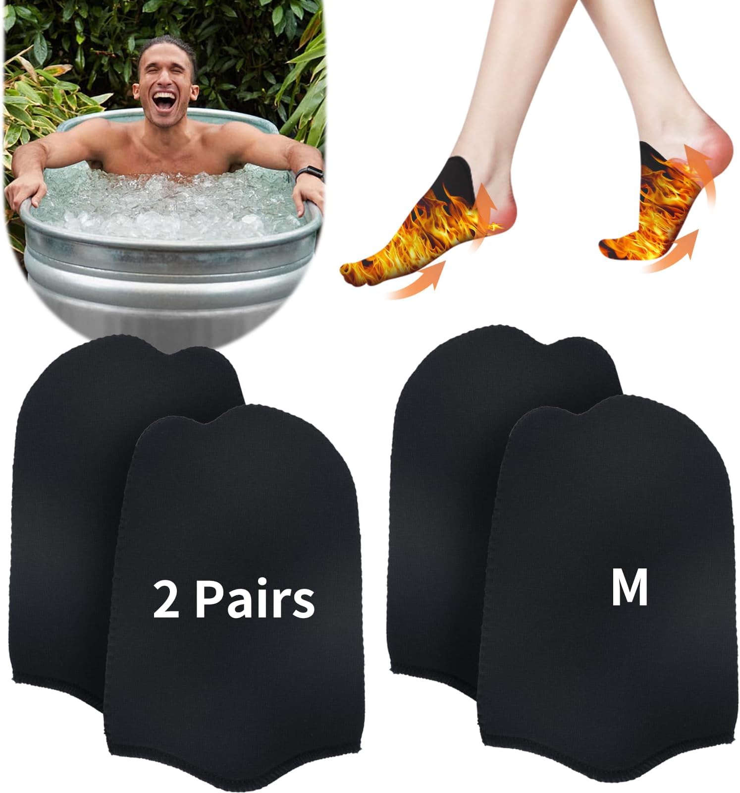 Palksky 1 Pairs Neoprene Cold Plunge Socks, Ice Bath Socks, Neoprene ...