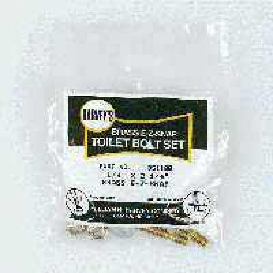 WILLIAM H HARVEY 51100 1/4" Diameter X 2-1/4" Length Toilet Bolt Set ...