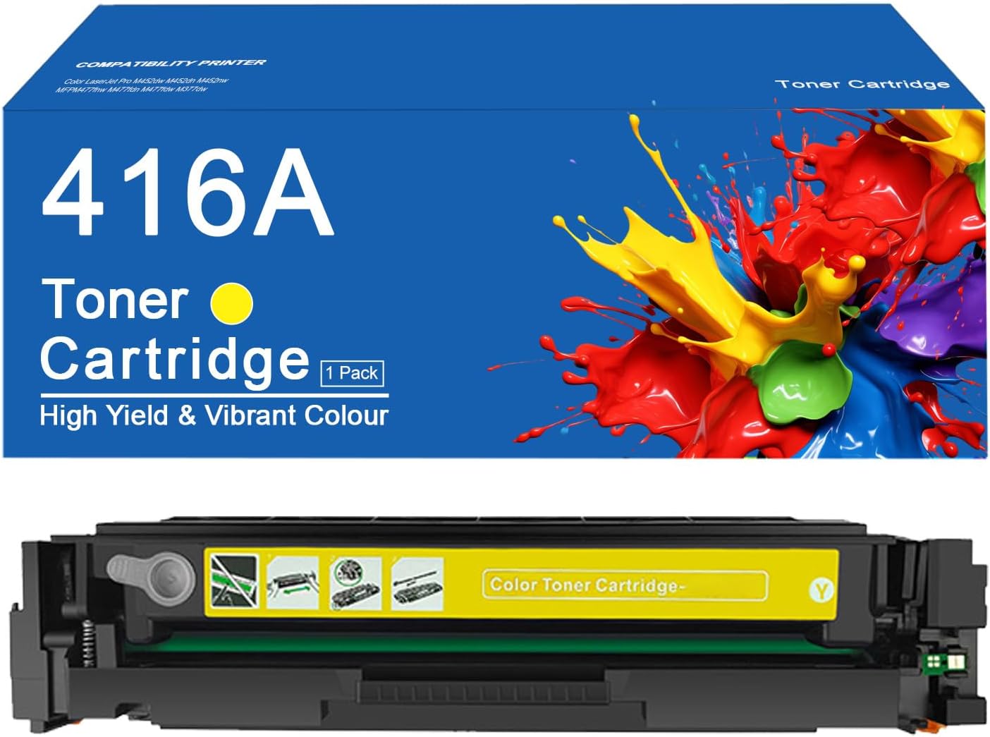 Amazon.com: 416A Toner Cartridges W2040A W2041A W2043A W2042A High ...