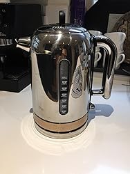 Dualit Classic Kettle | Polished Stainless Steel with Black Trim ...