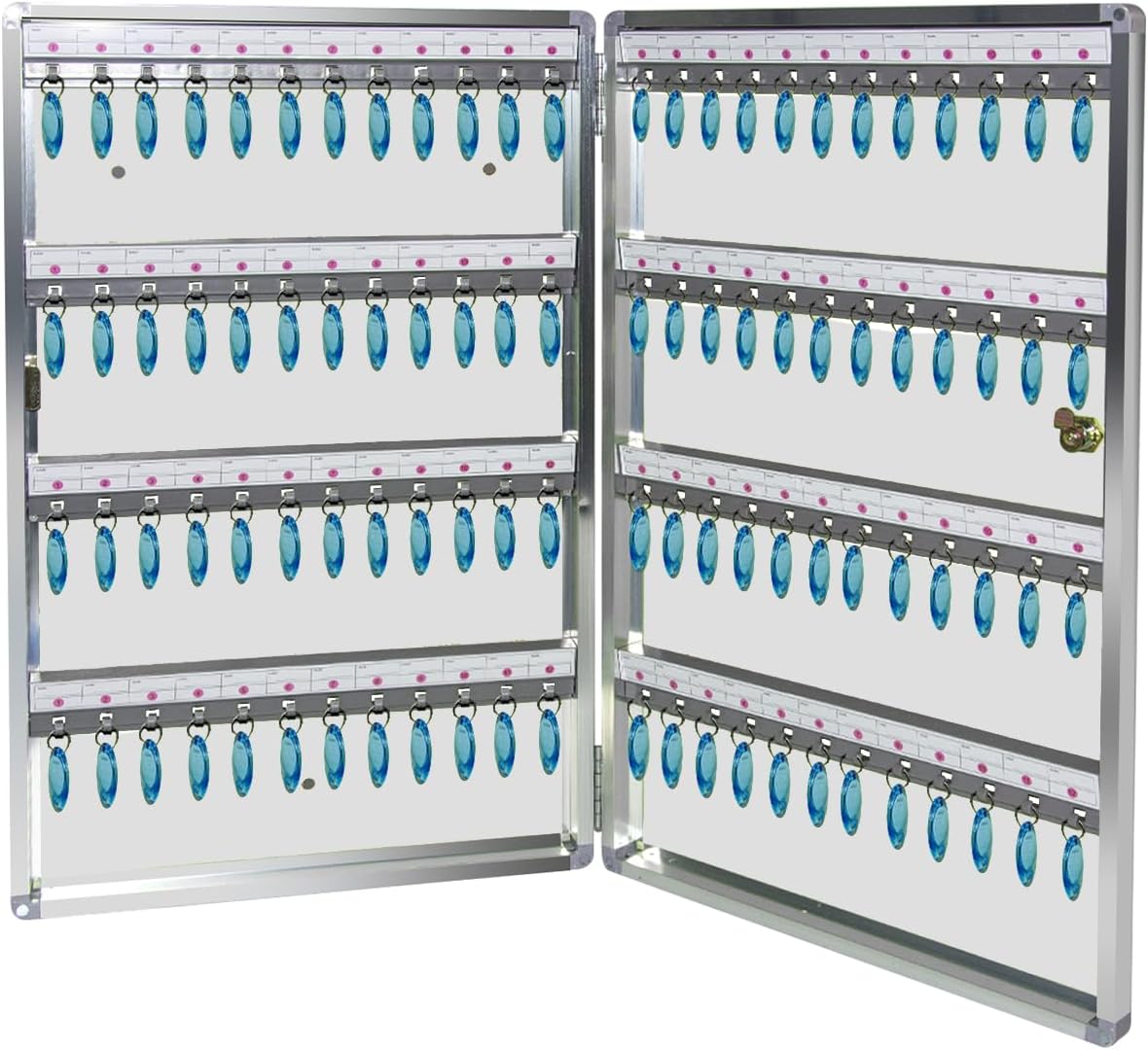 mosegor Key Cabinet 96 Key Boxes Wall Mounted Lockable Key Safe Box ...