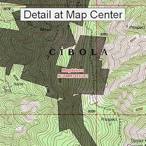 Amazon.com : USGS Topographic Quadrangle Map - Magdalena, New Mexico ...