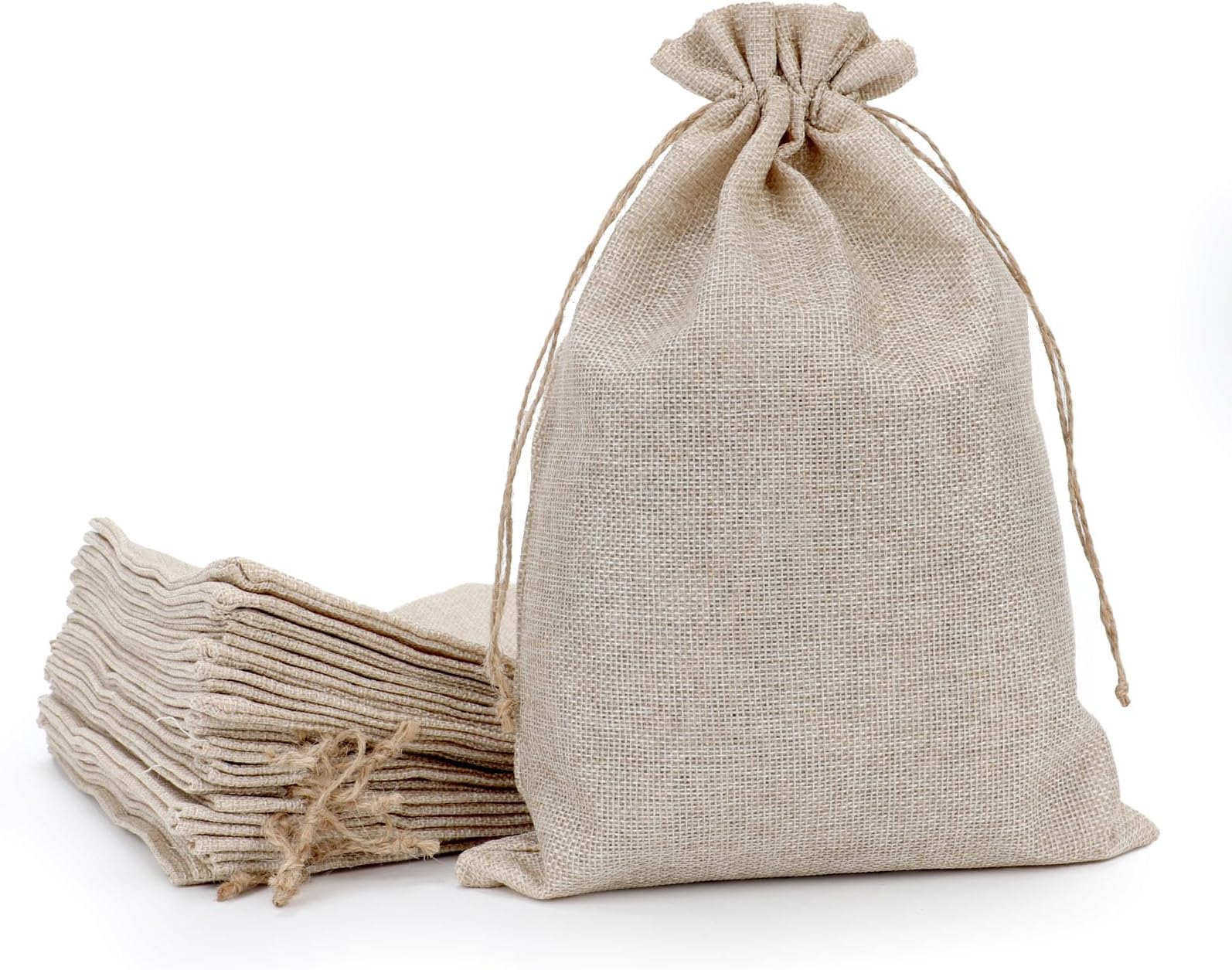 Amazon.com: Tapleap Burlap Bags with Drawstring, 12 x 16 inches (Lot of ...