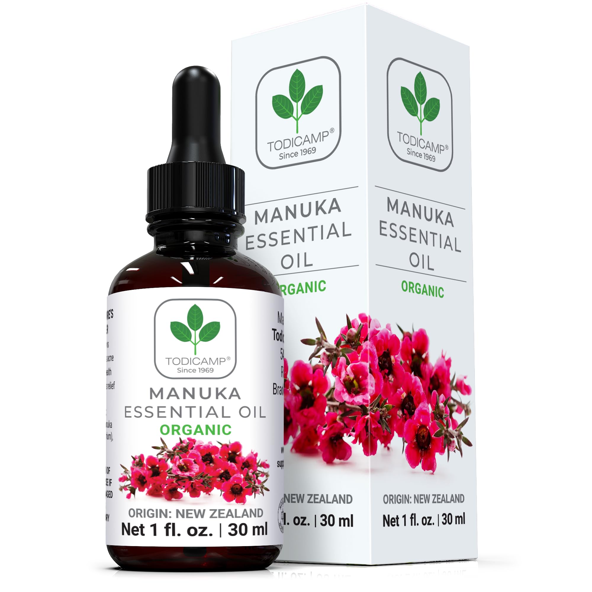 Amazon.com: TODICAMP Organic Manuka Oil - 1 fl. oz. Therapeutic Grade ...