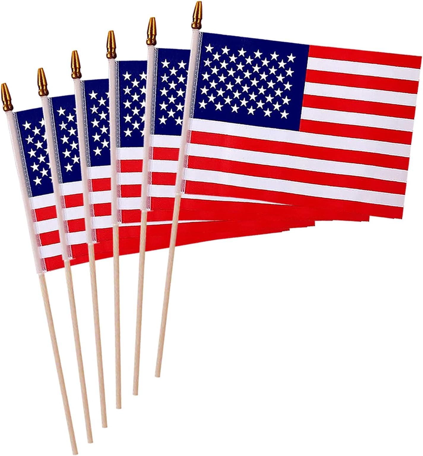 Amazon.com : 12 Pack Small American Flags/Mini American Flag for ...