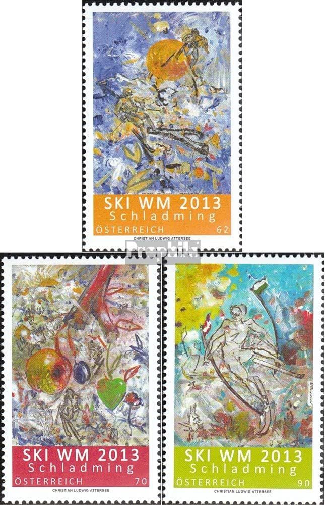 Amazon.com: Austria 3043-3045 (Complete.Issue.) 2013 Ski (Stamps for ...