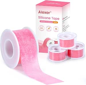 Amazon.com: Silicone Medical Tape -1 in × 5 yds (3 Rolls) Waterproof ...