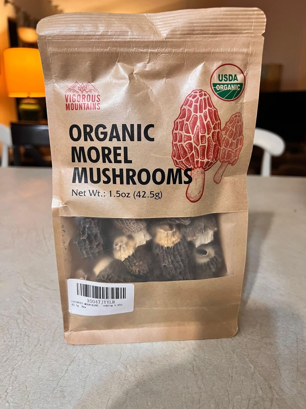 Amazon.com: VIGOROUS MOUNTAINS Organic Dried Morel Mushrooms for ...