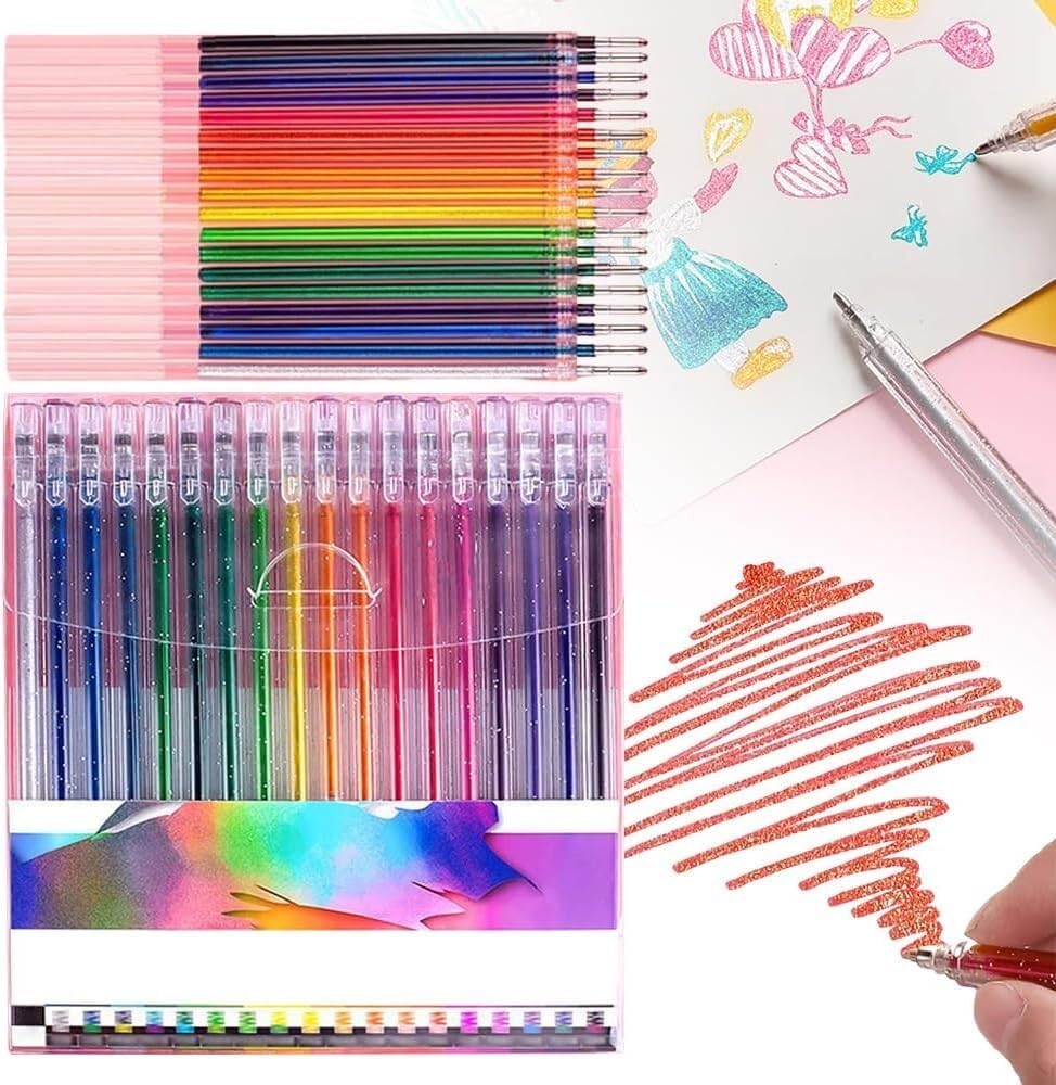 Amazon.com: Strengthfully Glitter Gel Pens, Strengthfuly Markers ...
