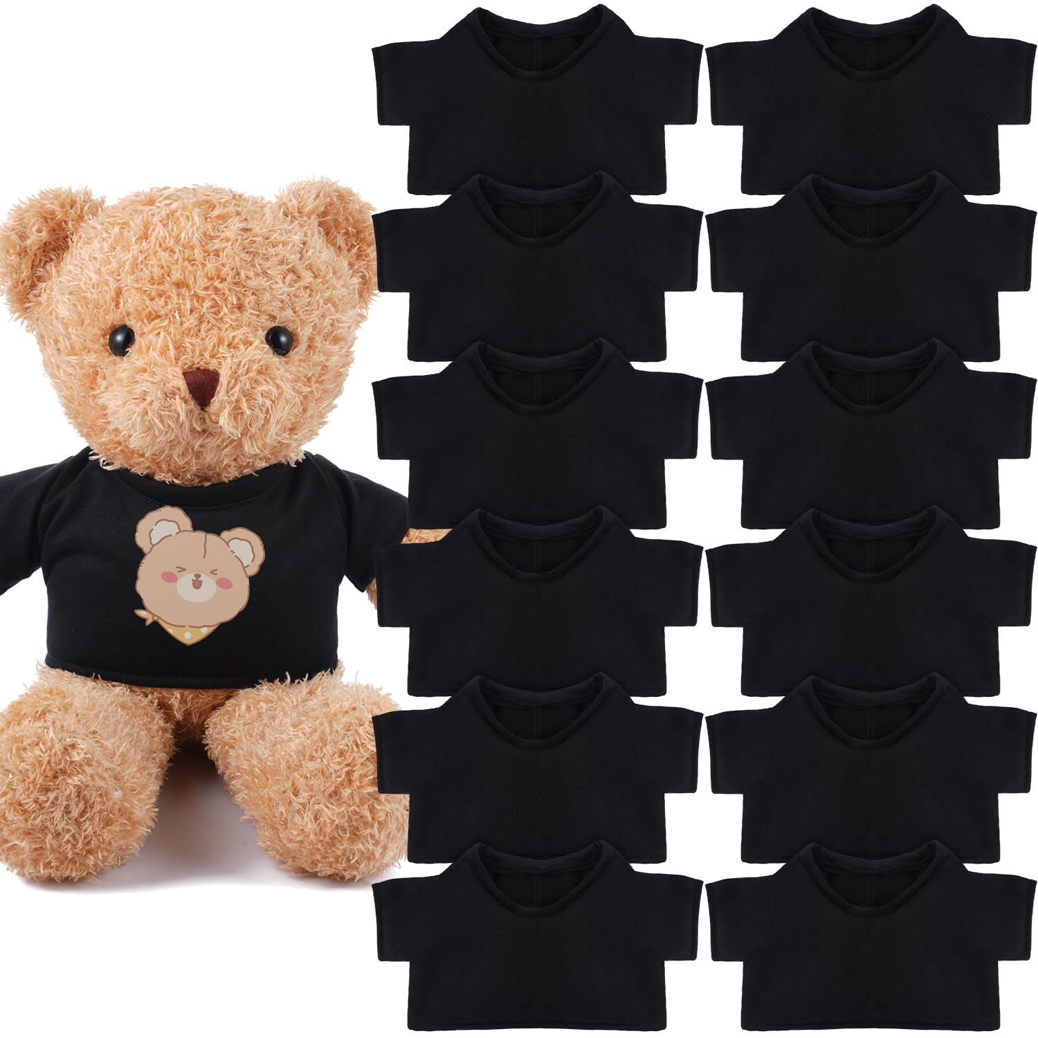 Amazon.com: Litherr S 12 PCS Stuffed Animal Tshirt Clothes Sublimation ...