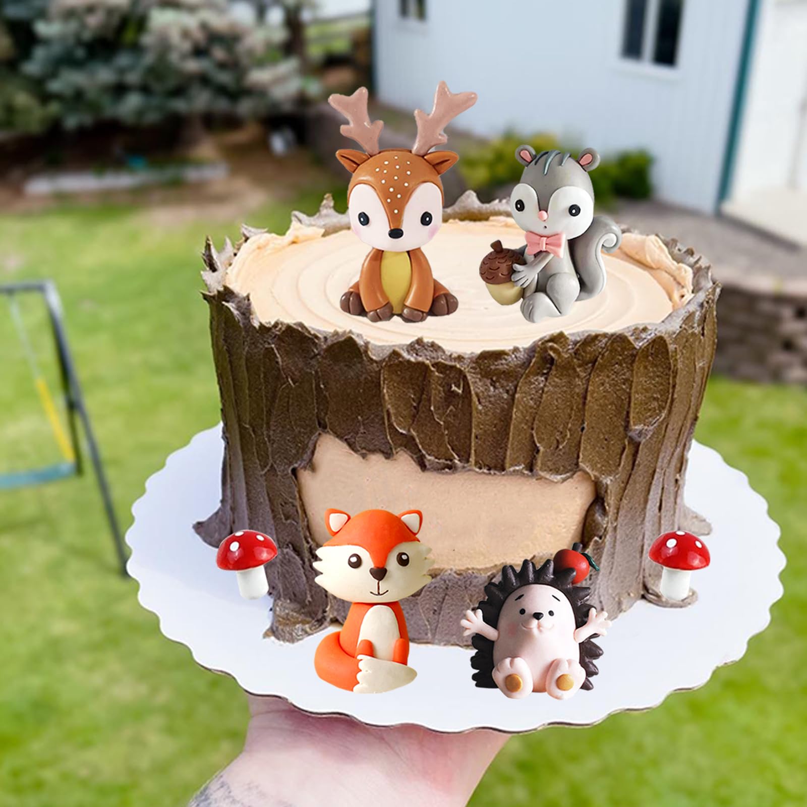 Woodland Baby Cake Toppers Woodland Animal Cake Topper Set Fox,