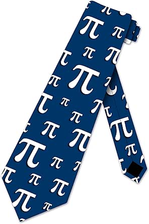Amazon.com: Three Rooker Science Ties Mens Pi Symbol Necktie Math ...