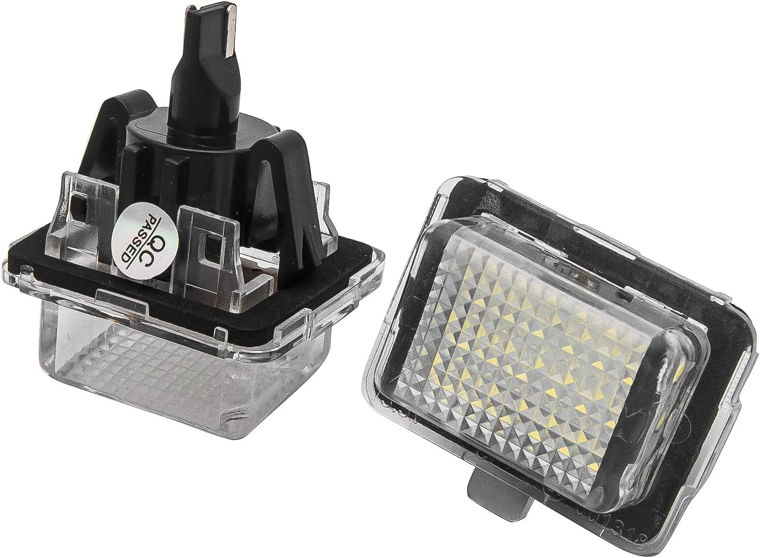 Amazon.com: X AUTOHAUX 2pcs LED License Plate Light Car Number Lamp ...