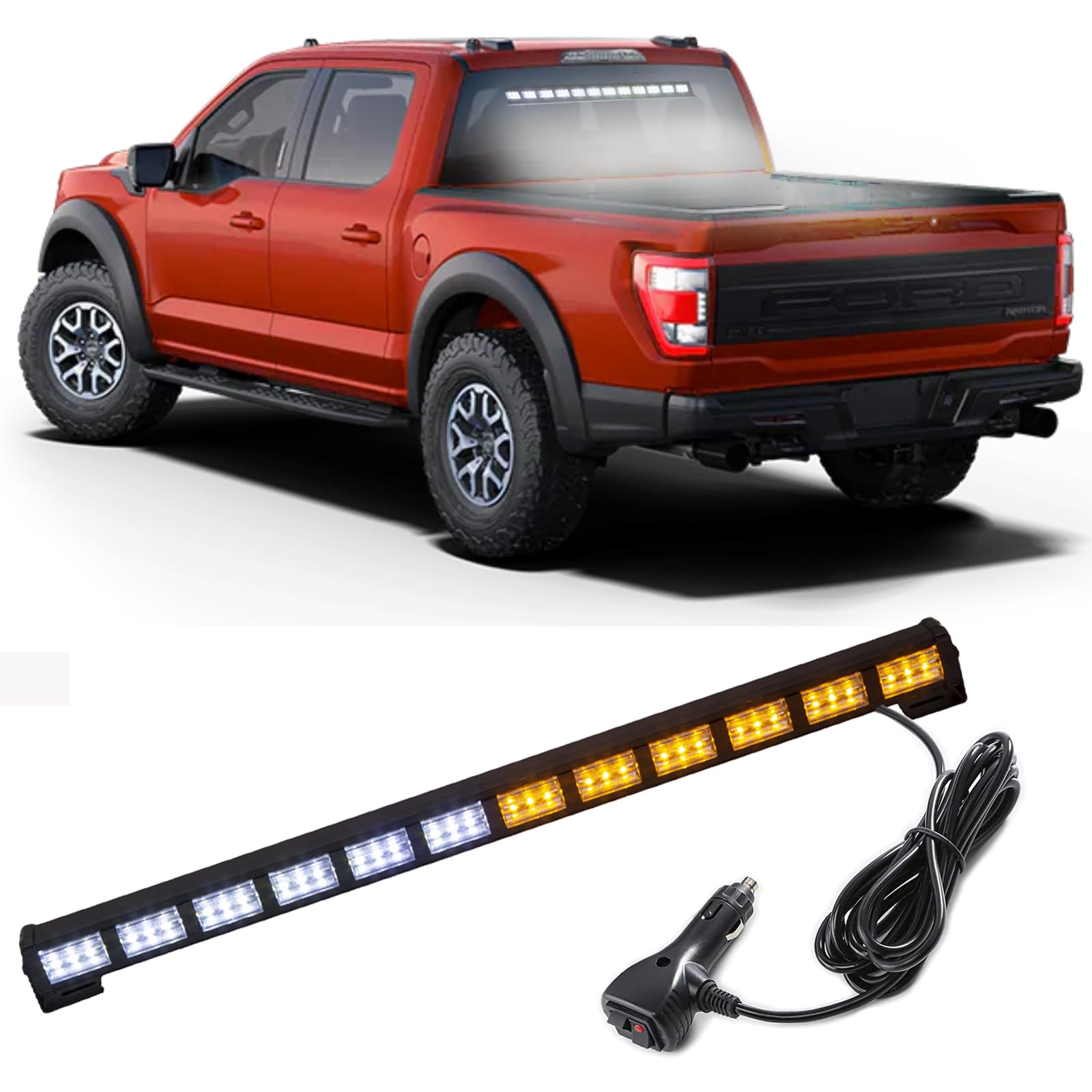 Amazon.com: TOPKU 35.5" Traffic Advisor Light Bar, 54 Leds, Windshield ...