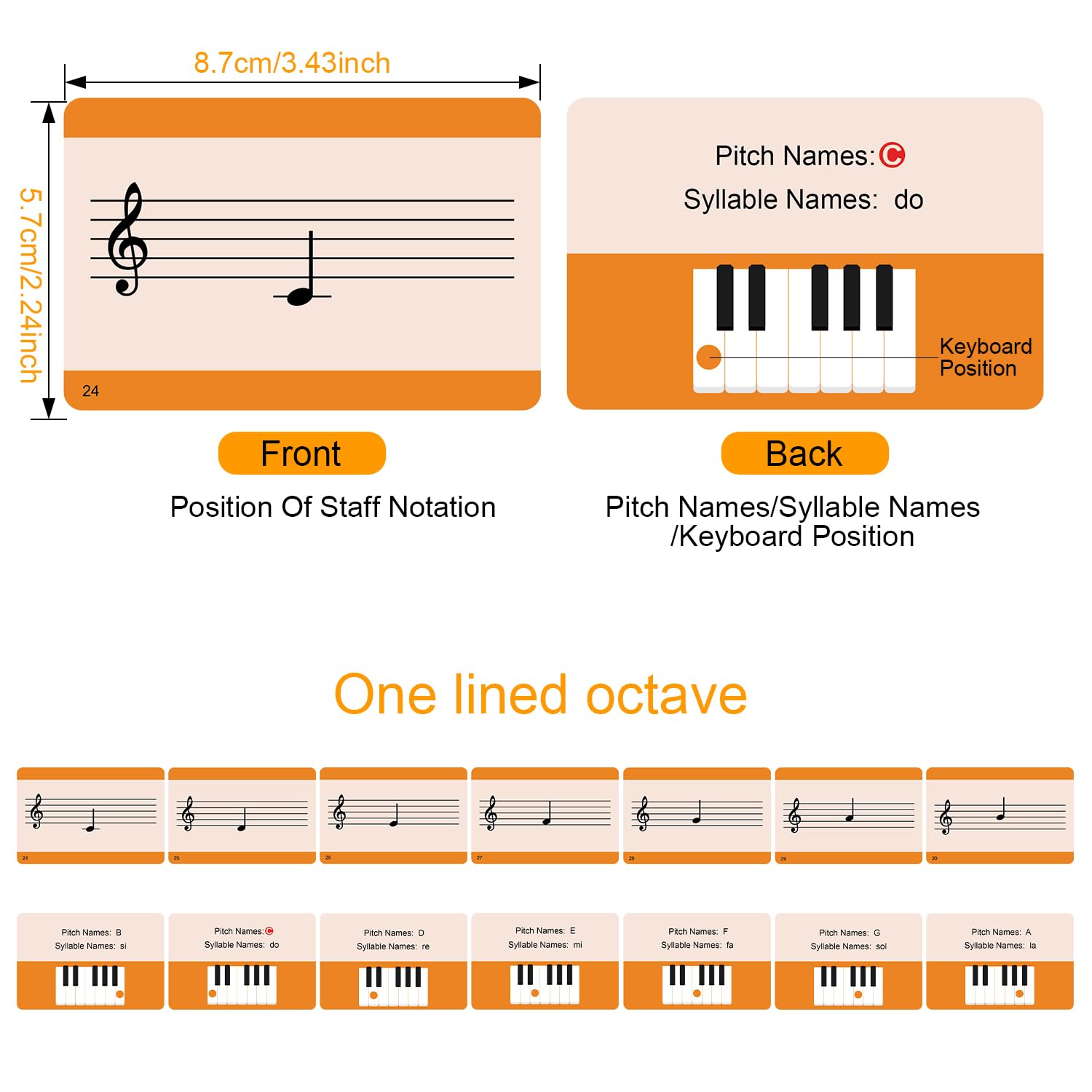 Snapklik.com : Piano Notes Flashcards - Study Aid For Beginners And ...