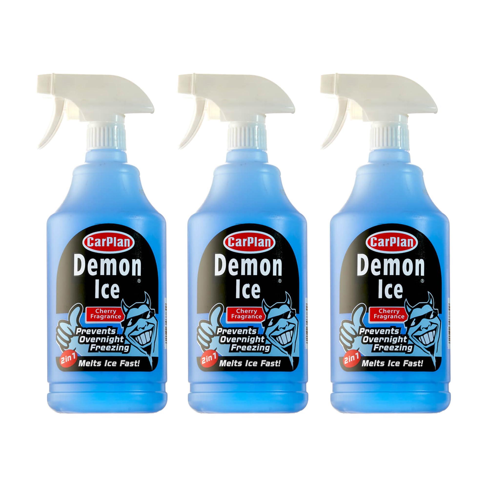 CarPlan Demon Ice - Ice Preventer (Pre Icer) & De-Icer in 1 Litre Spray Bottle (Pack of 3 ...