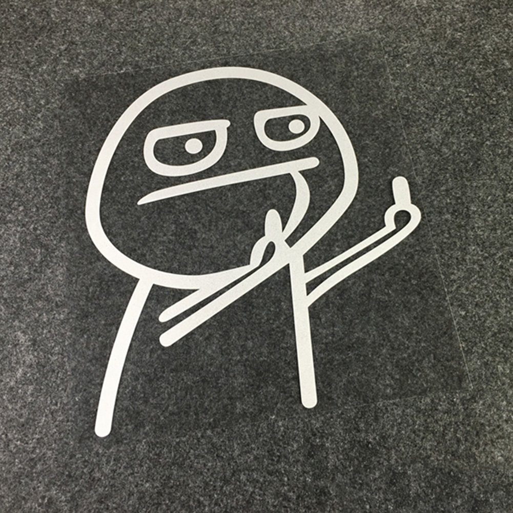 Isee 360 Skull Skeleton Middle Finger Stickers Phrases For Any ...