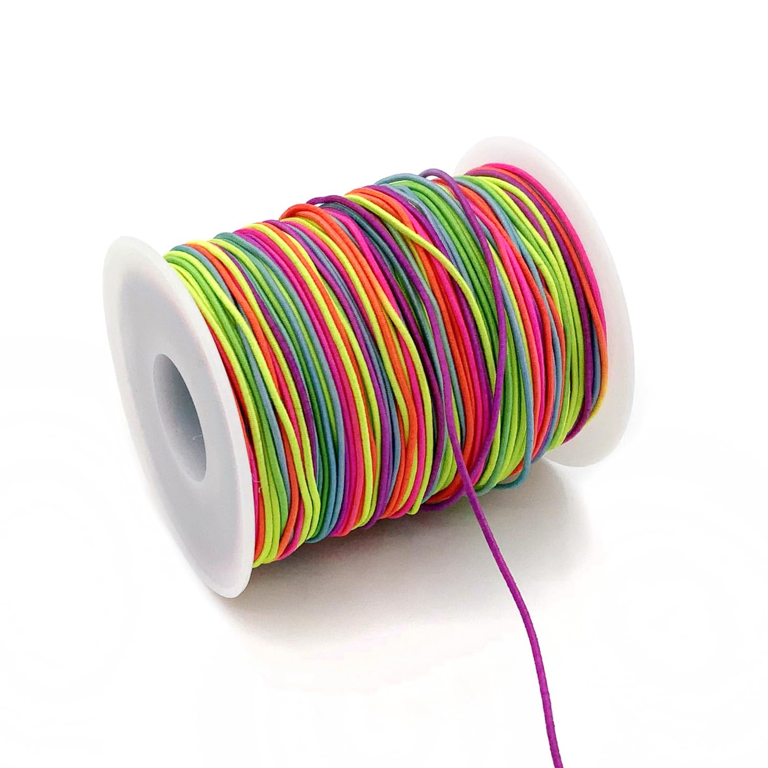 Amazon.com: 1mm Elastic Cord for Bracelets Necklaces, Cakasi 110 Yards ...
