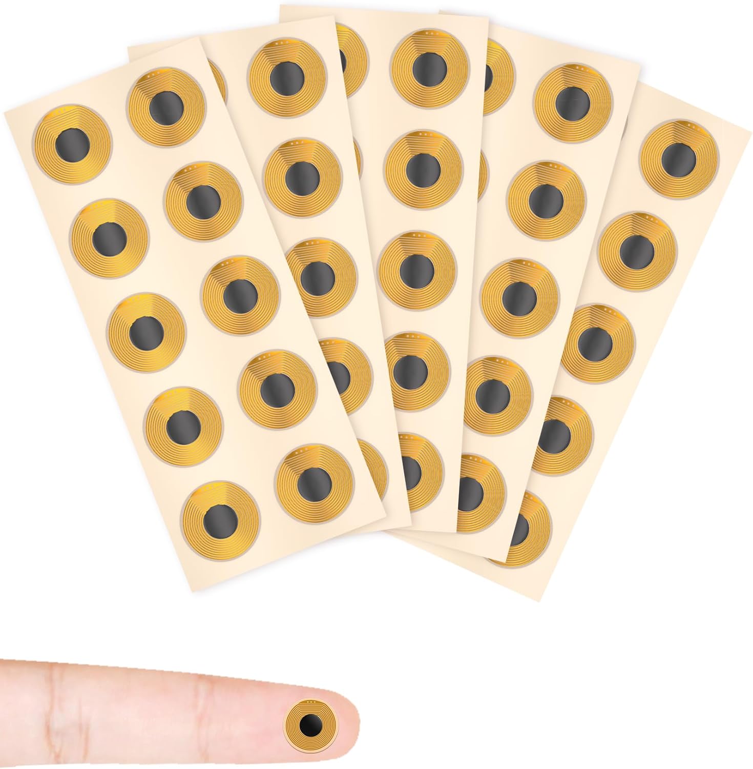 Anti Metal NFC Tags Sticker with Original NTAG215 Chip，10mm Round ...