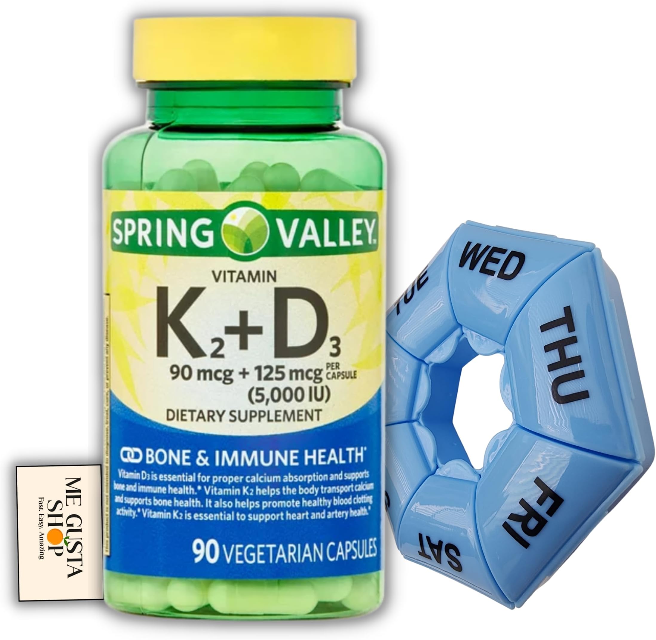 Amazon.com: Spring Valley K2 + D3 Vegetarian Gummy Supplement, 60 Count ...