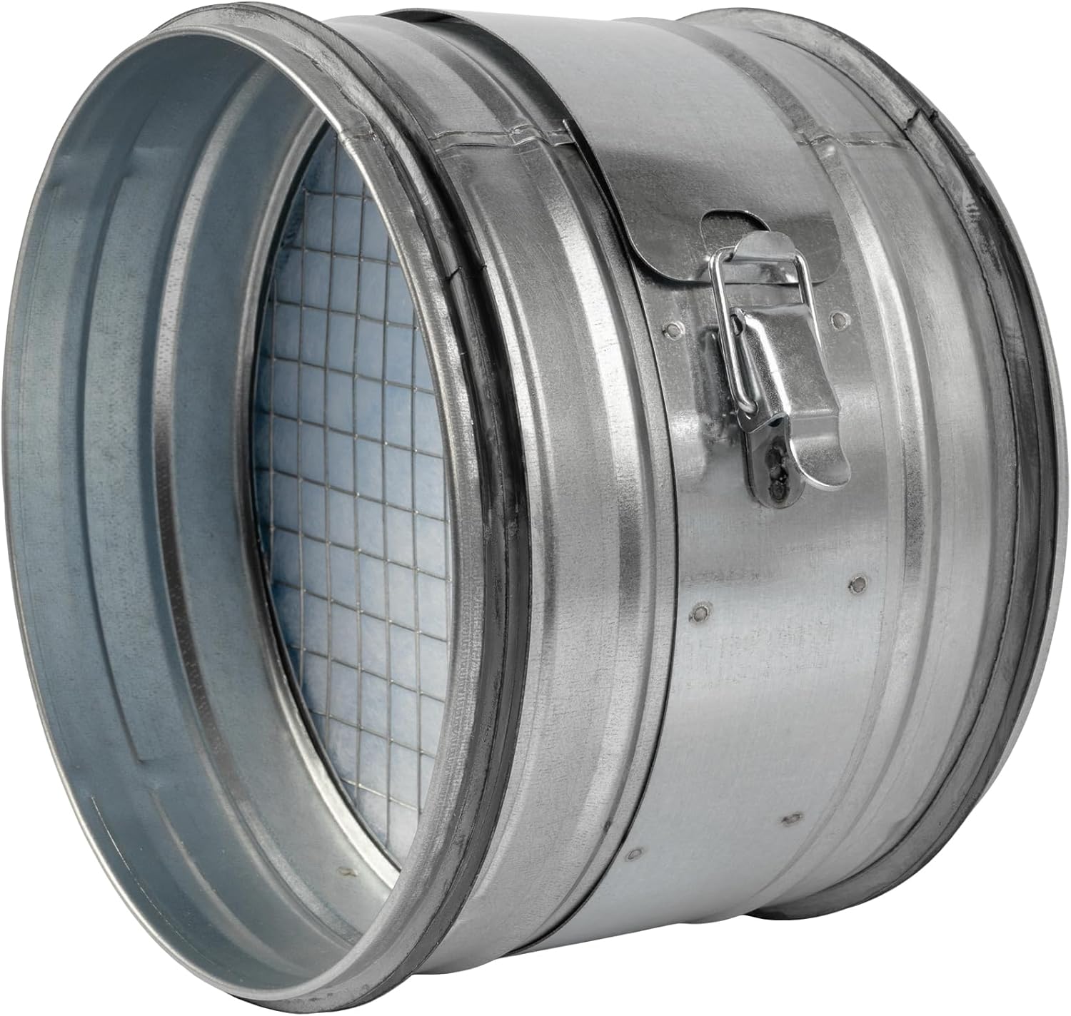 8" Inch Inline Round Duct Filter - G4 Class Filter with Mesh Screen ...