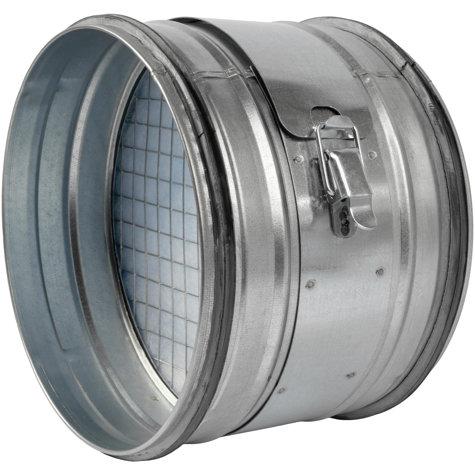 8" Inch Inline Round Duct Filter - G4 Class Filter with Mesh Screen ...